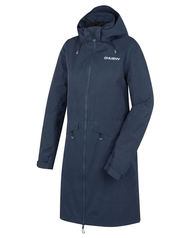Husky Nua L dark blue dámský hardshell kabát | Sport365.cz