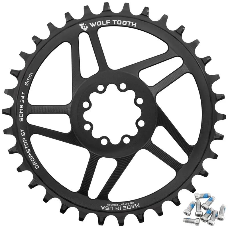 WOLF TOOTH Převodník Direct Mount Pro Sram 8-Bolt Drop-Stop ST 3mm 34T ...